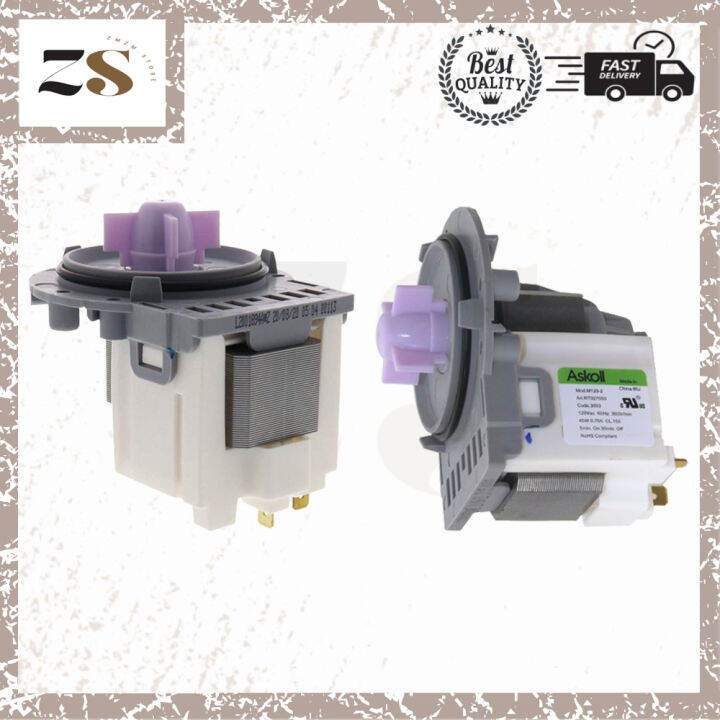 LG Original Askoll Mod.M120-2 Washer Drain Pump impeller 4 blades | Lazada PH
