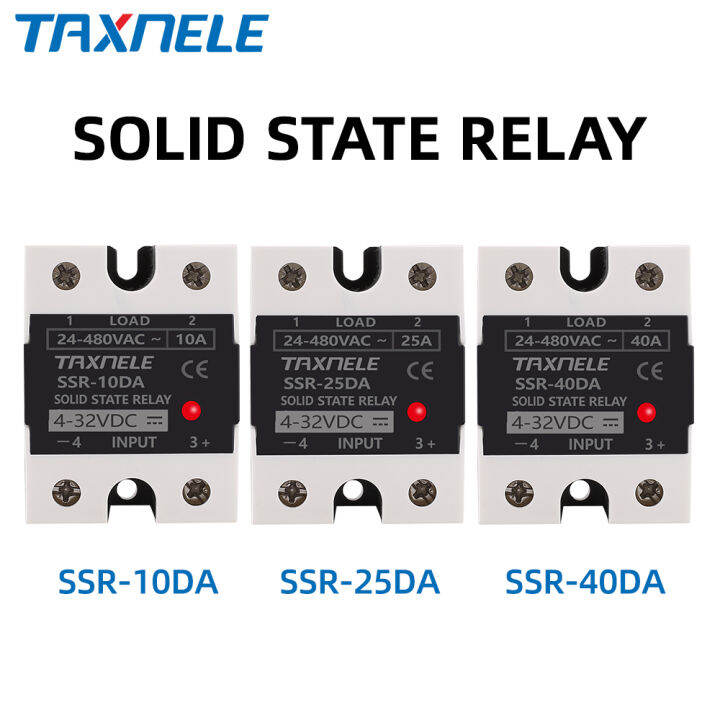 SSR 40DA SSR 25DA 10DA Solid State Relay DC To AC 4-32VDC Input 24 ...