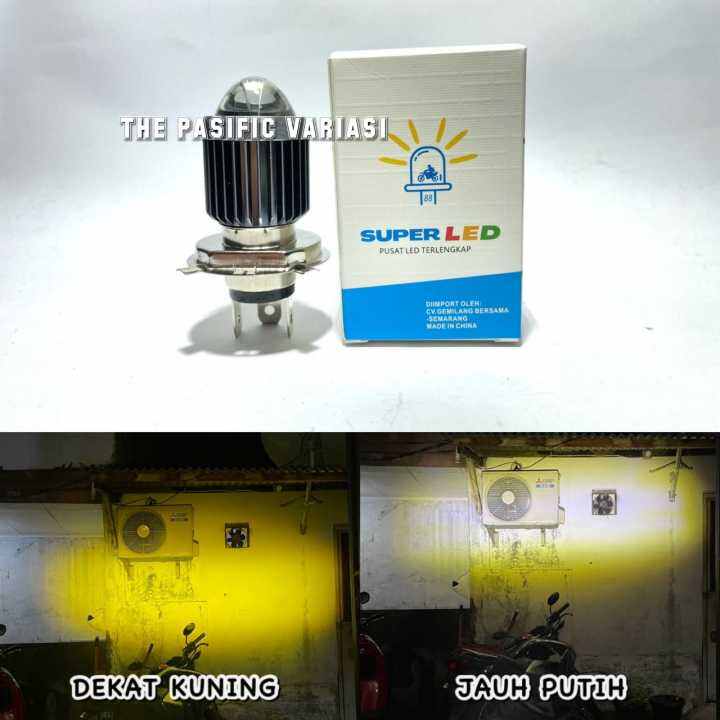 Promo Lampu LED Utama Motor D2 H4 Laser Putih Kuning AC DC Yamaha Vixion Ninja R15 Pulsar - TPV ...