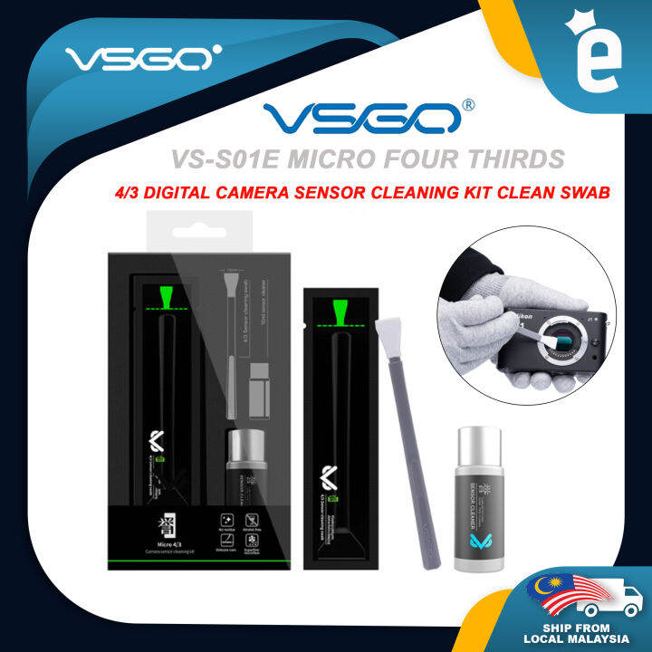 VSGO VS-S01E Micro Four Thirds 4/3 Digital Camera Sensor Cleaning Kit ...