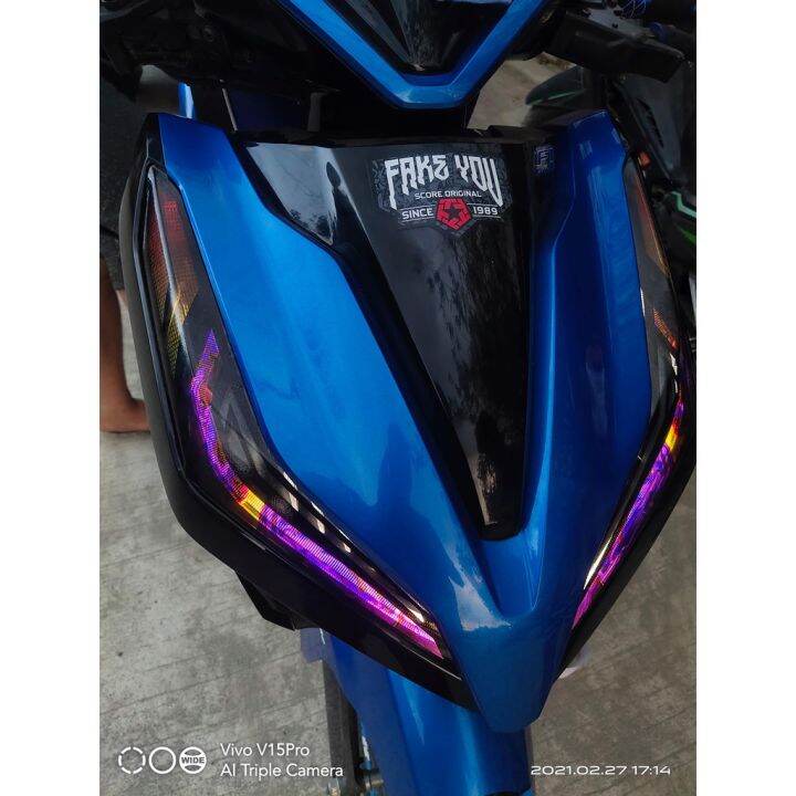 HONDA CLICK V2 KILAY EYELINE TINTSTICKER WITH ACTUAL PHOTO INSTALLED ...