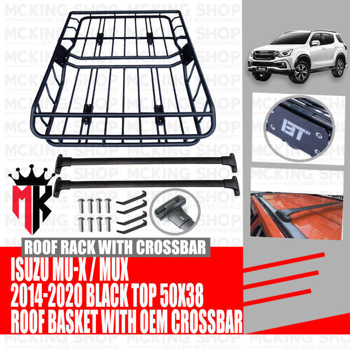 Isuzu Mu-x / Mux 2014-2020 Black Top Roof Rack/Roofrack Top load ...