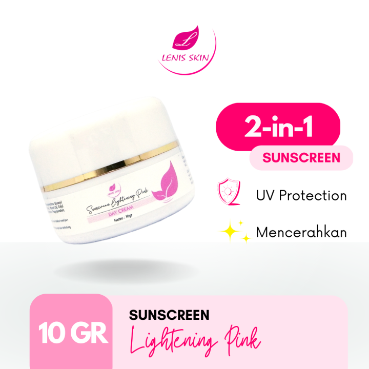Lenis Skin Sunscreen Lightening Pink SPF 30 PA+++ | Lazada Indonesia