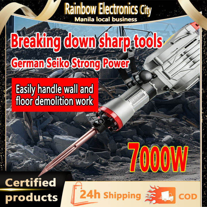 Heavy Duty Demolition Hammer Impact Drill 20V Electric Drill Hammer ...
