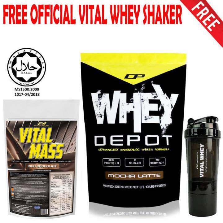 Mass Gainer Halal – Vital Mass 1kg/2.2lbs, 0g Sugar, with Whey Isolate ...