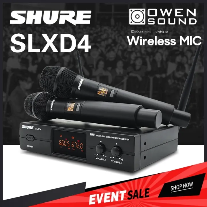 SHURE SLXD4 digital wireless microphone system stable signal high ...