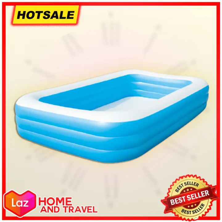 DELUXE FAMILY INFLATABLE POOL BESTWAY | Lazada PH