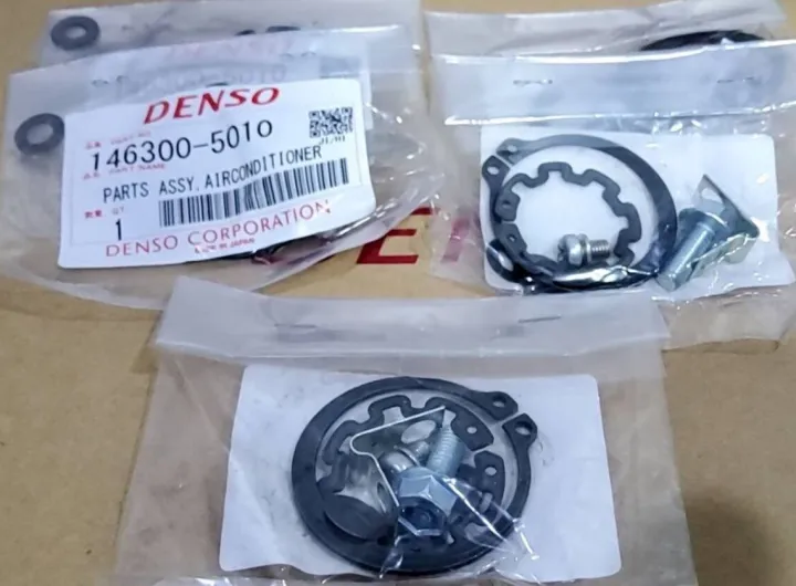 ชุดล็อคหน้าคลัชคอมแอร์ กิ๊ฟล็อค แท้ Denso คอม 10S 10PA น๊อตเบอร์ 10 ...