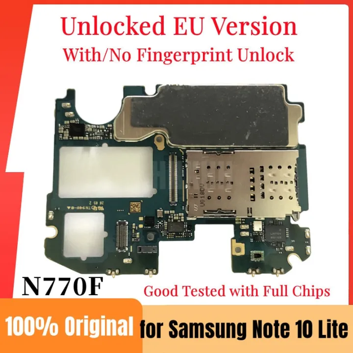 Unlocked Original Motherboard For Galaxy Note 10 Lite N770F 128Gb With ...