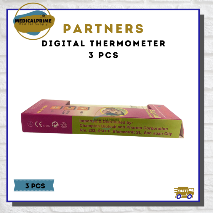 MEDIPRIME Partners Digital Thermometer 60secs (With Hard Case) | Lazada PH
