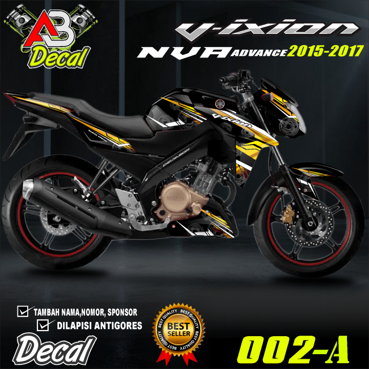 [Terbaru] Decal Sticker Variasi Fullbody New Vixion NVA Advance 2015/ ...