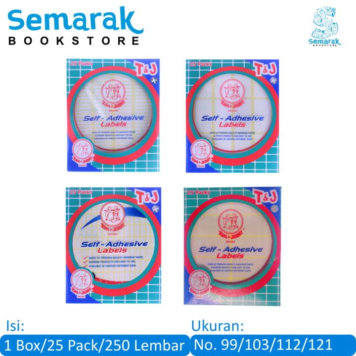Tom And Jerry Sticker Self Adhesive Labels Stiker Label No 99 103