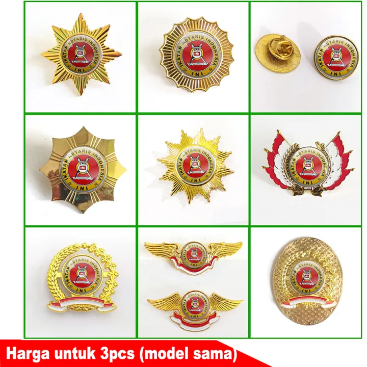 Pin INI Bros Wing Logo Ikatan Notaris Indonesia /3pcs | Lazada Indonesia