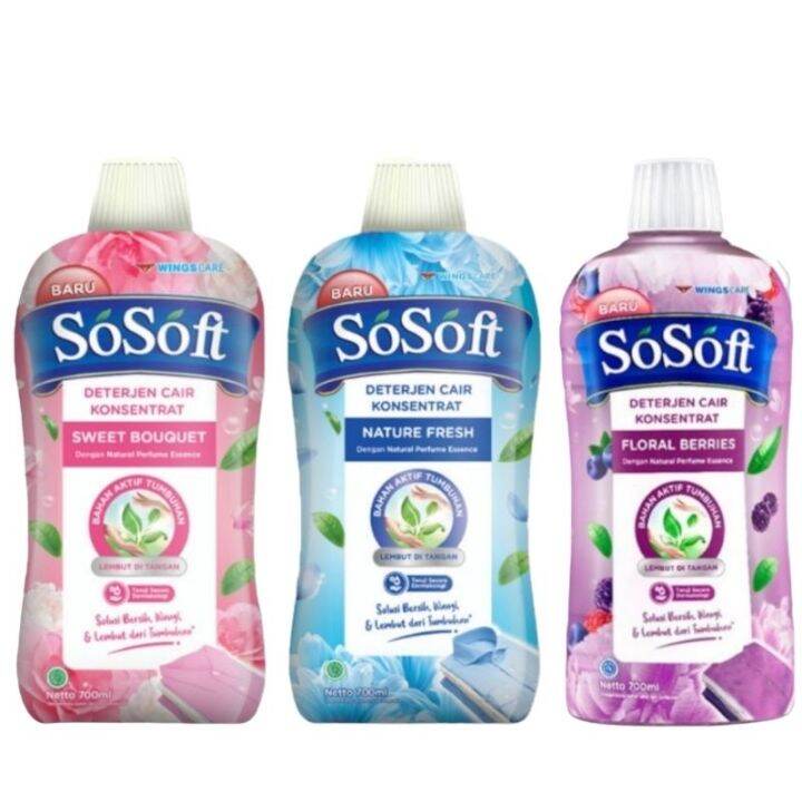 SOSOFT DETERJEN CAIR KONSENTRAT 700 ML | Lazada Indonesia