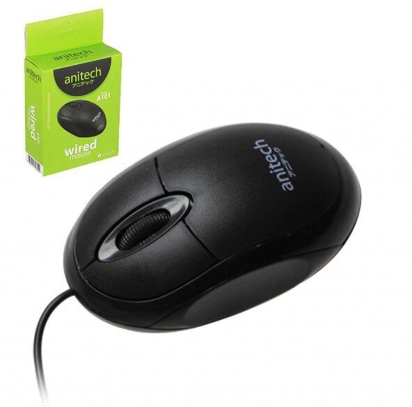 เมาส์มีสาย Anitech Wired Mouse Optical Sensor USB A101/A201/A547/A538 ...