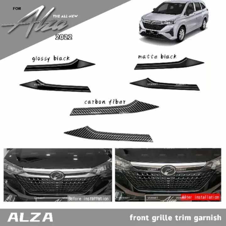 Perodua alza new facelift 2022 2023 front grille trim garnish ...
