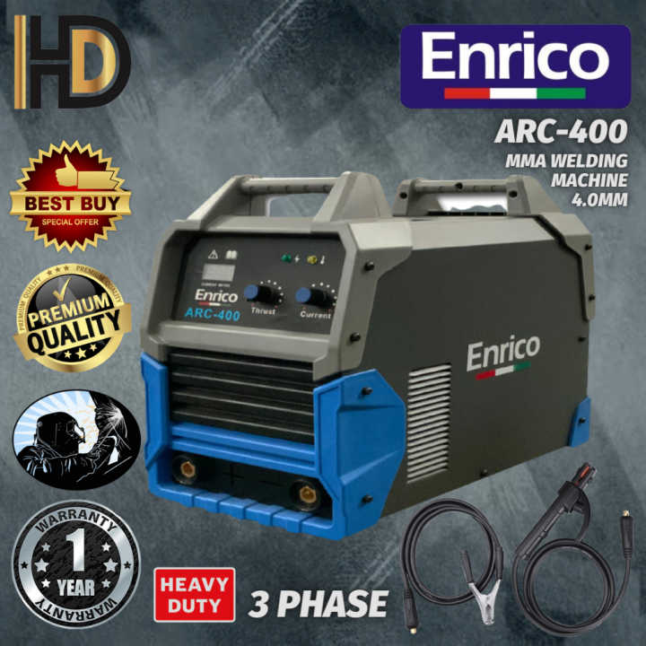 ENRICO ARC-400 3 Phase Inverter Welding Machine 4.0MM / MMA Type / IGBT ...