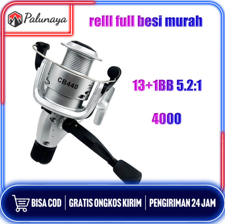 relll full besi murah / katrol pancing full besi / reel pancing power ...