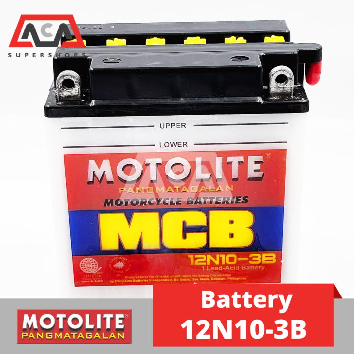 Motorcycle Battery Motolite 12N10-3B | Lazada PH