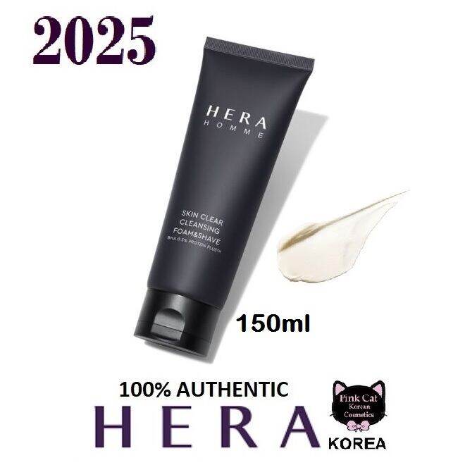 Korean Cosmetics HERA Homme Skin Clear Cleansing Foam&Shave 50g x 3pcs ...