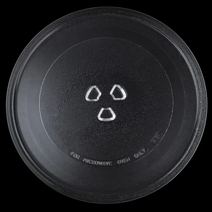 1Pcs 245mm Microwave Oven Glass Disc Tray Turntable Y Type Bottom Flat ...