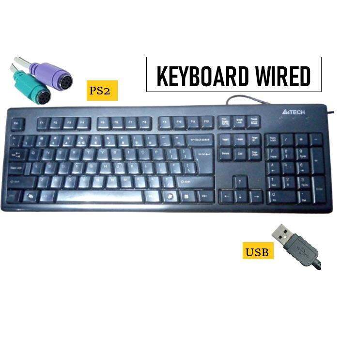 【COD】 A4TECH KEYBOARD AND MOUSE BIG USB PS2 TYPE | Lazada PH