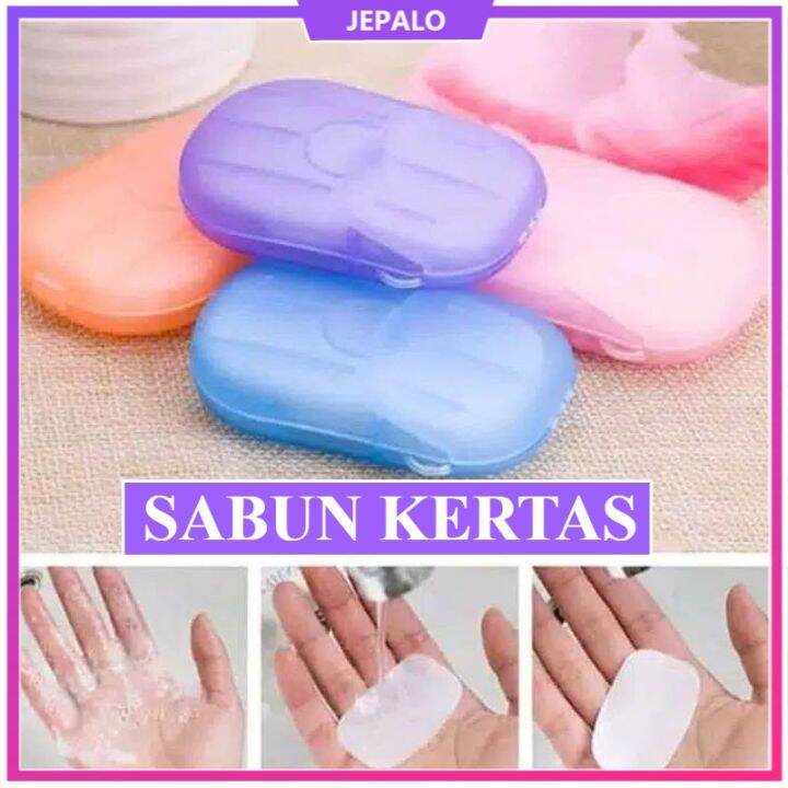 SABUN KERTAS SERBAGUNA / SABUN KERTAS TRAVELING SABUN PORTABLE / SABUN ...