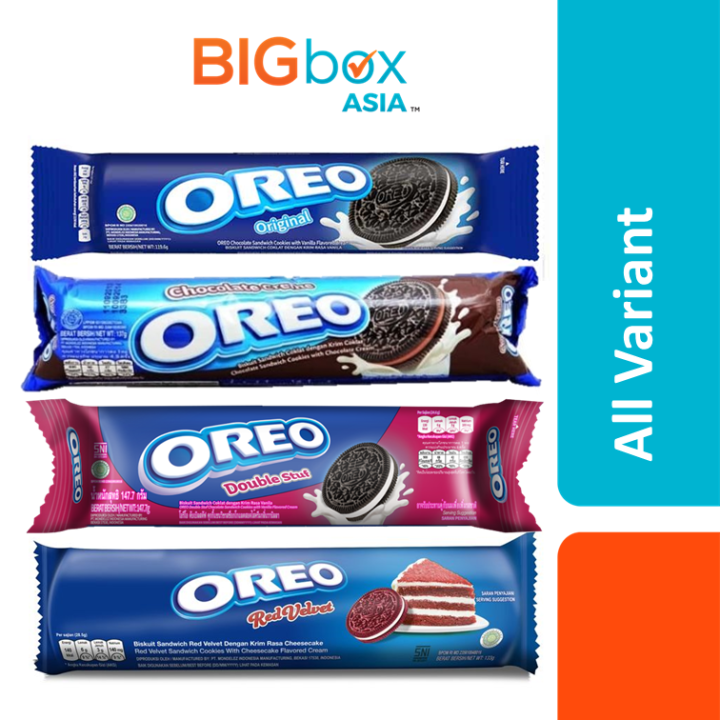 Oreo Biskuit Rasa Original / Choco Cream / Double Stuff / Red Velvet ...