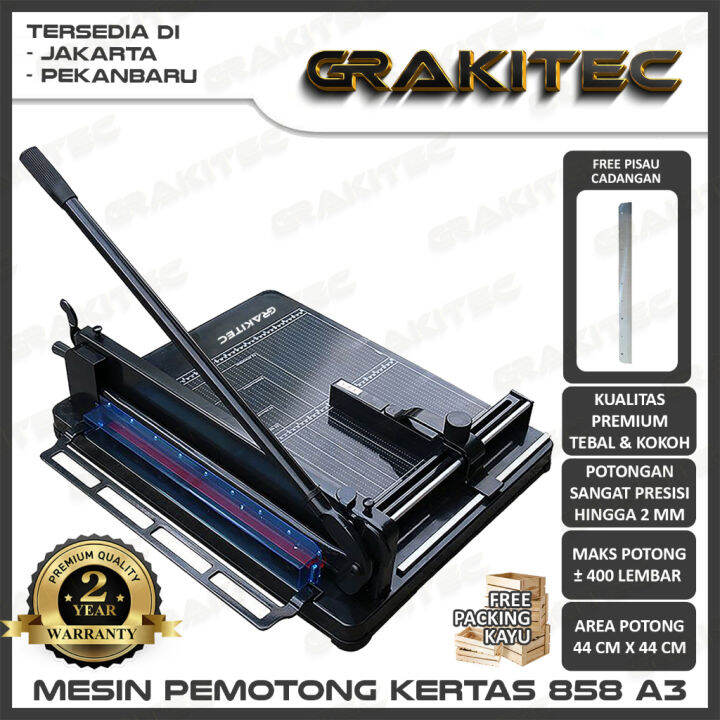 Mesin Pemotong Kertas 1 Rim A3 858 Kualitas Super Premium Garansi 2