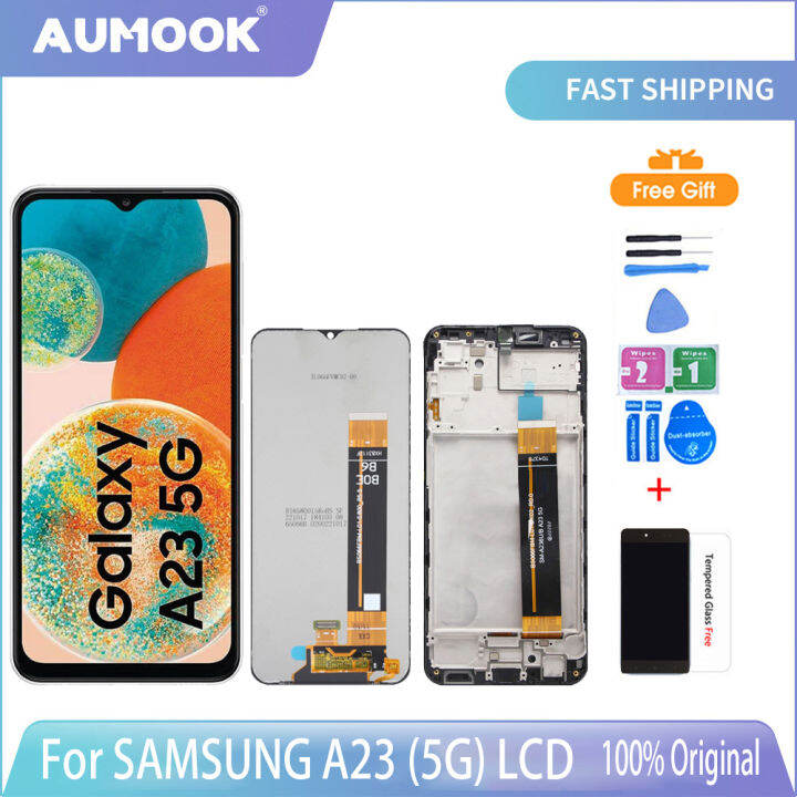 6.6 ''ต้นฉบับสำหรับ Samsung Galaxy A23 (5G) หน้าจอดิจิตอลสัมผัสหน้าจอ ...