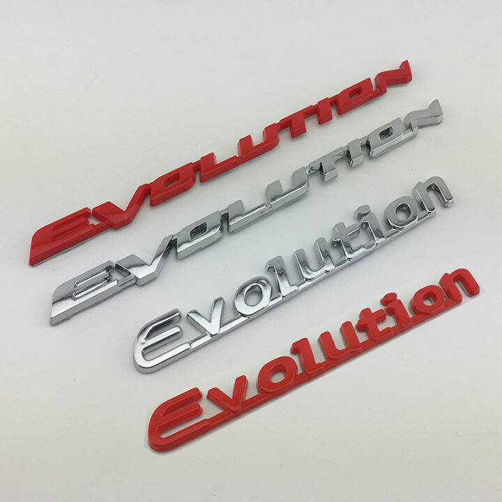 EVOLUTION letter logo for Mitsubishi lancer EVO Rear emblem Back trunk ...
