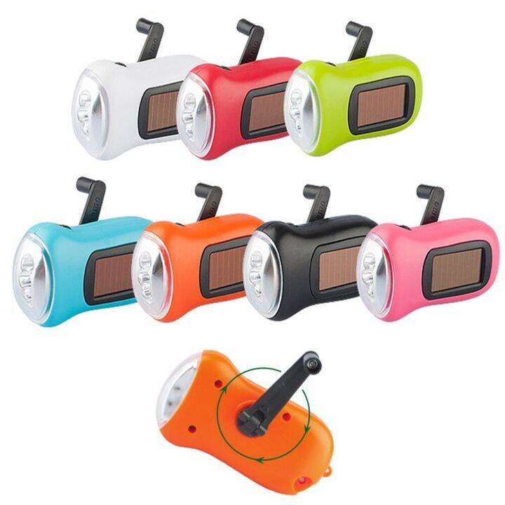 Emergency Hand-Cranked Charger Flashlight Multi-functional Generator ...