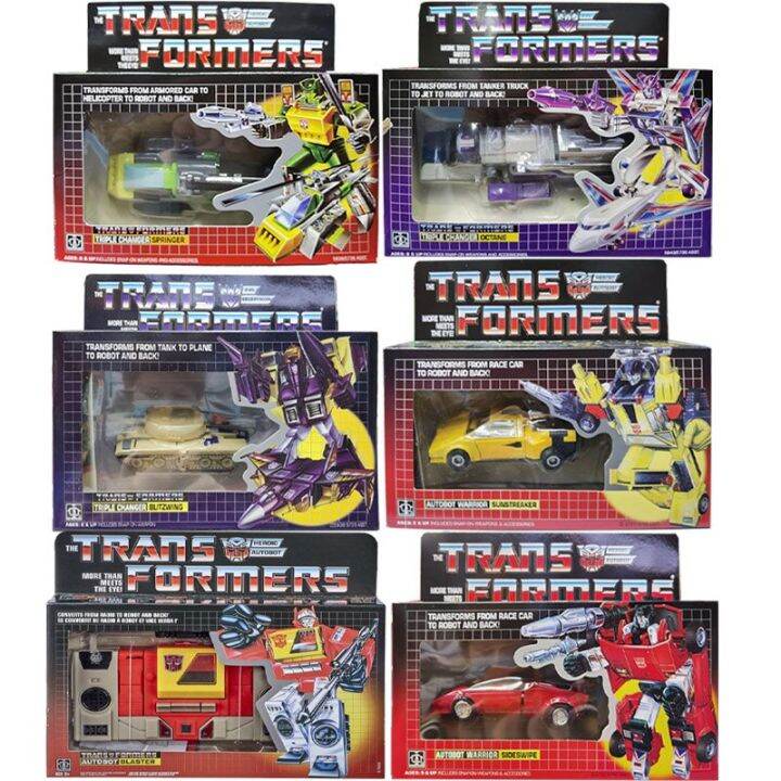 Transformers G1 Reissue Autobot Blaster Astrotrain Sunstreaker Octane ...