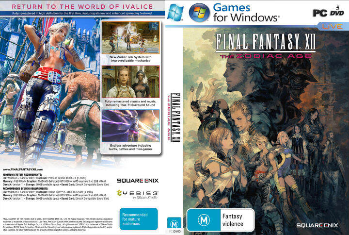 FINAL FANTASY XII THE ZODIAC AGE PC GAME [Offline INSTALLATION] | Lazada