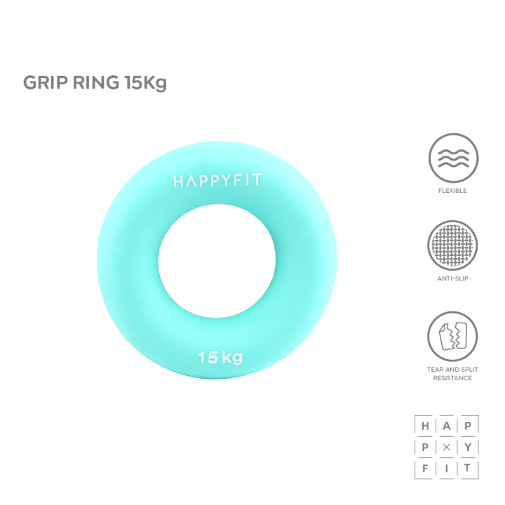 HAPPYFIT Hand & Finger Grip Ring 15 KG - Handgrip Olahraga Tangan ...
