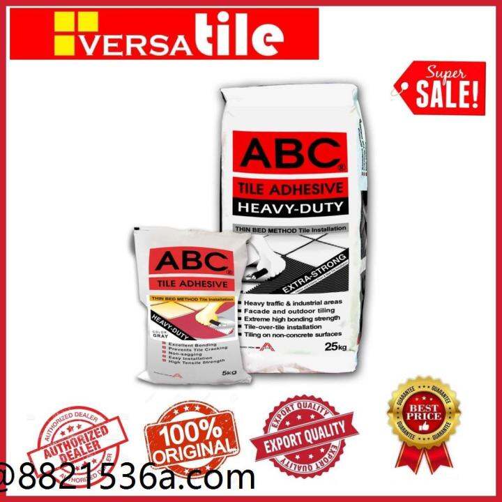 spots ABC Heavy Duty Tile Adhesive 5kg White | Lazada PH