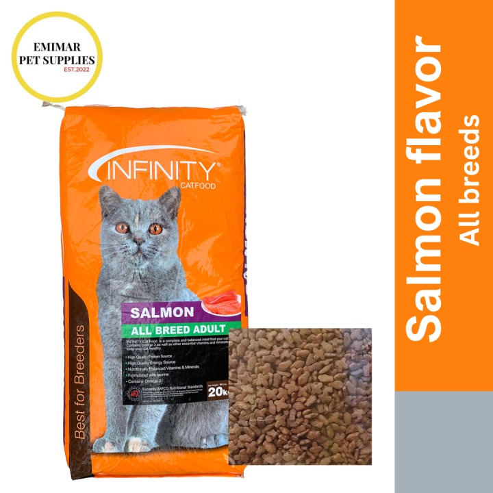 Infinity Catfood 1kg Repacked - Salmon flavor - All Breed Adult - Cat ...