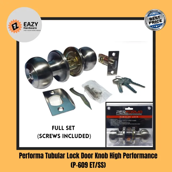 Super Heavy Duty Performa Tubular Lock Door Knob High Performance (P ...