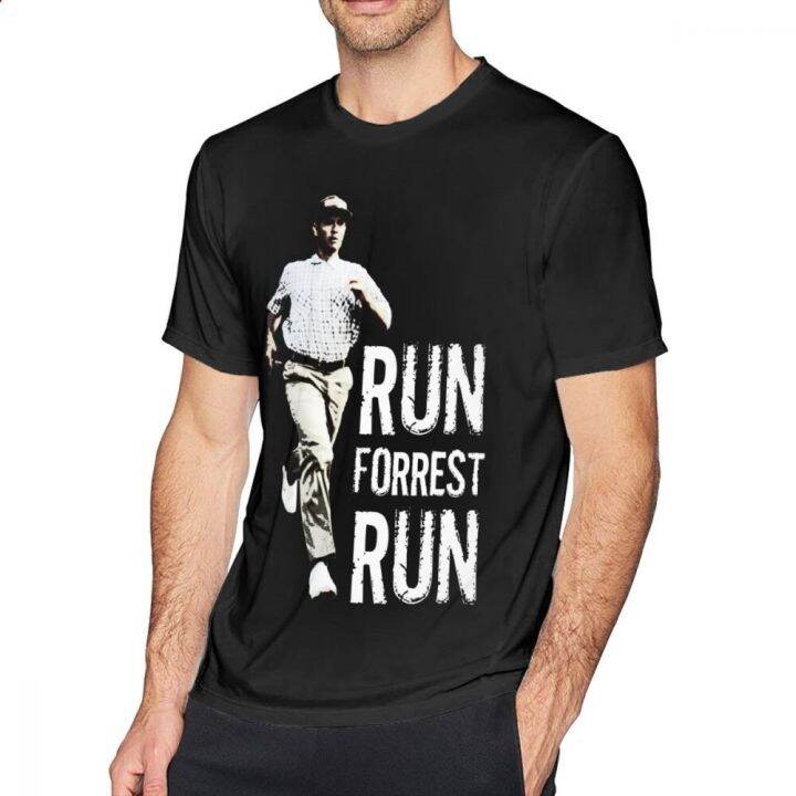 Mens Forrest Gump T เสื้อ Run Forest Run Forest Gump เสื้อยืด Cal Funny Tee เสื้อ Mens Graphic ...