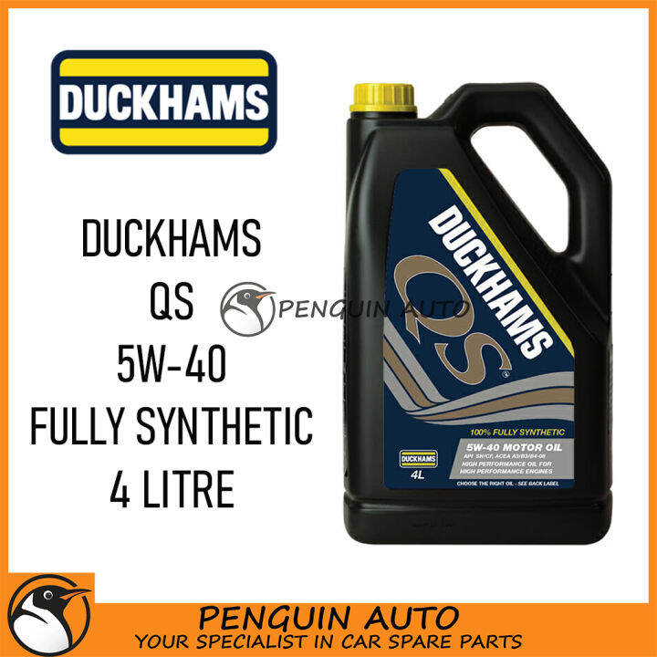 DUCKHAMS QS FULLY SYNTHETIC 5W-40 ENGINE OIL 4 LITRE | Lazada