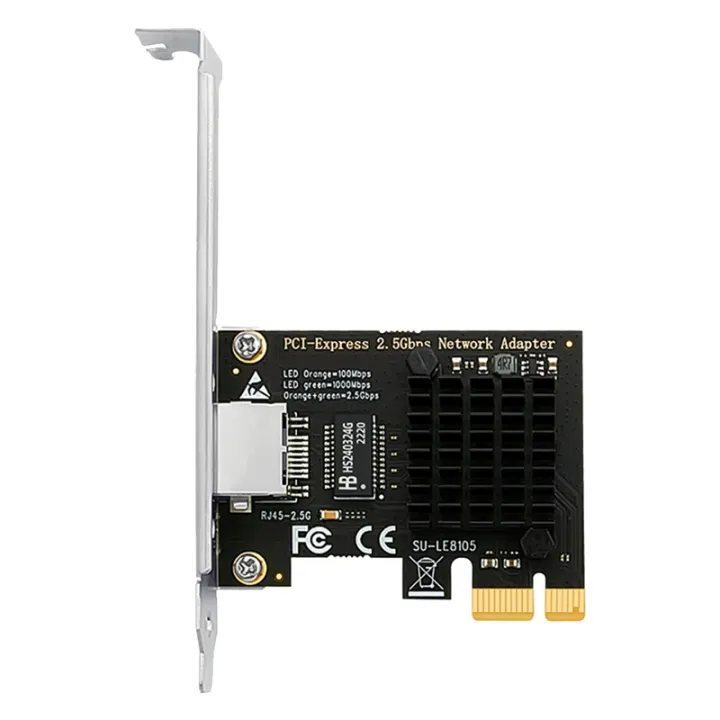 1 Piece PCI Express Network Card RTL8125BG Chip 2.5G Gigabit Ethernet ...