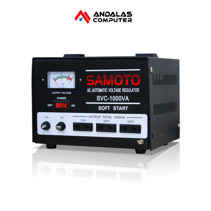 STABILIZER STAVOLT SAMOTO 1000 VA 500 VA STAVOLT LISTRIK STABILISER SOFTSTART SVC 1000 VA 500VA ...