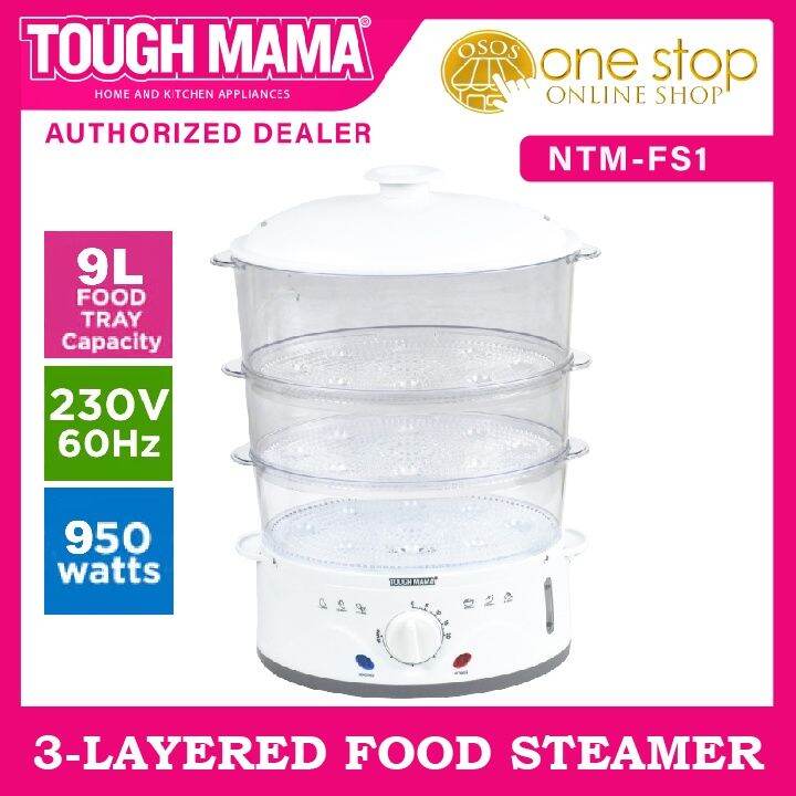 Tough Mama Original 3-Layer Food Steamer with 9L Capacity NTM-FS1 •OSOS ...