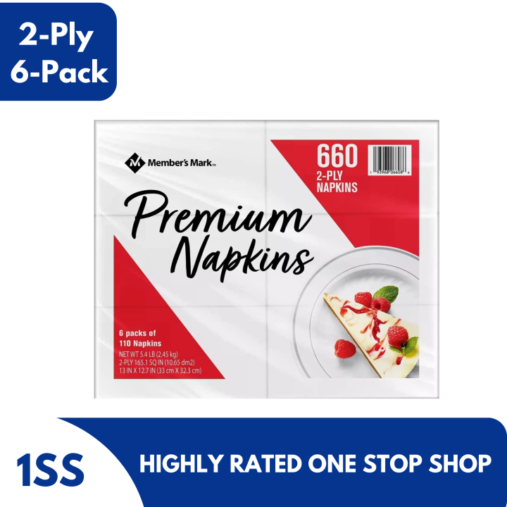 Member's Mark Premium Table Napkin, 2-Ply, 110pcs 6-Pack | Lazada PH
