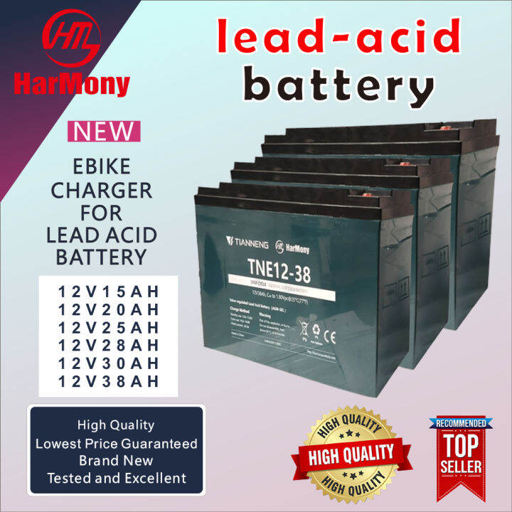 Electric bicycle battery 12V-15AH/12V-25AH/12V-38AH/ Tianneng brand solar deep cycle lead acid ...