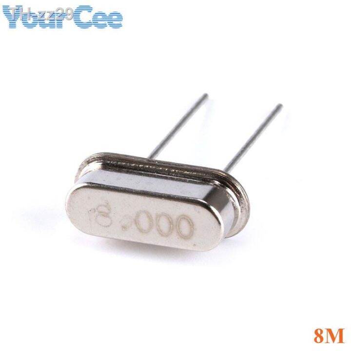 卐 10pcs 8.000M 8.000MHZ 8MHz 8 MHZ Quartz Crystal Resonator Passive Oscillator HC-49S New ...