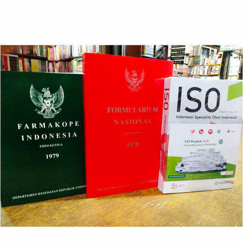 PAKET 3 BUKU Farmasi Farmakope 3 + ISO 53 2021/2022 + Formularium Nasional | Lazada Indonesia