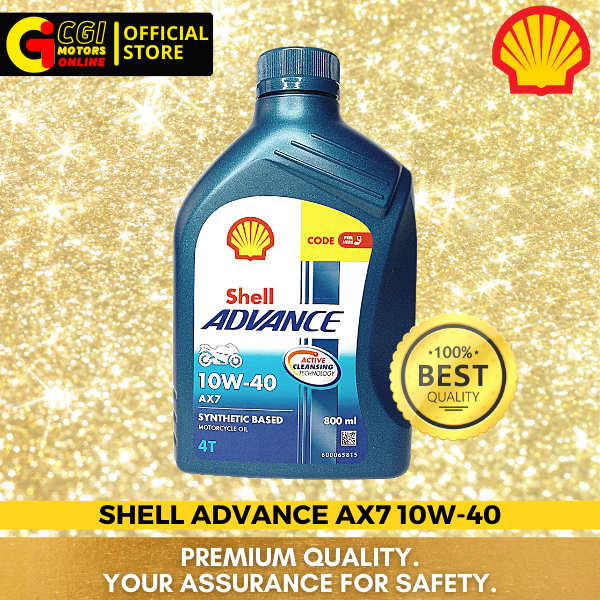 Shell Advance Ax7 4t Synthetic Based Oil 10w-40 (800ml) | Lazada PH