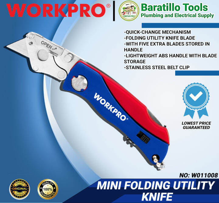 WORKPRO Mini Folding Utility Knife W011008 | Lazada PH