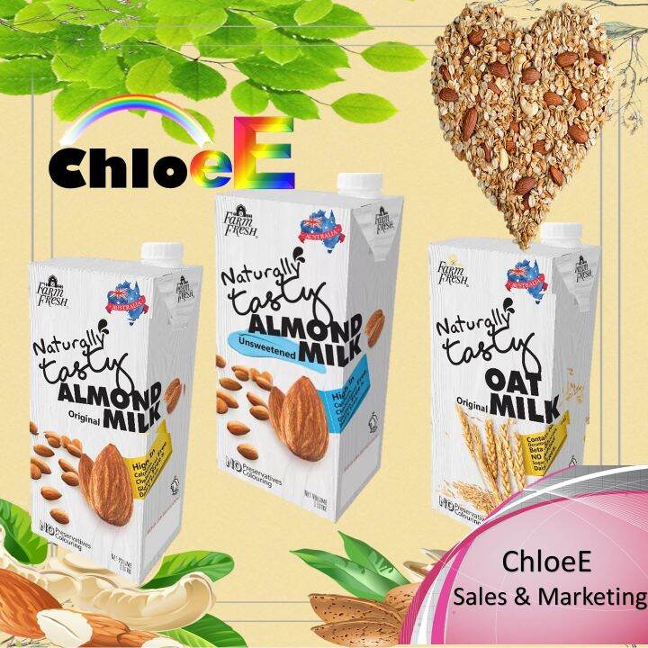 HEALTHY CHOICESUSU SEGAR FARM FRESH UHT ALMOND/OAT MILK SUSU BADAM/SUSU ...